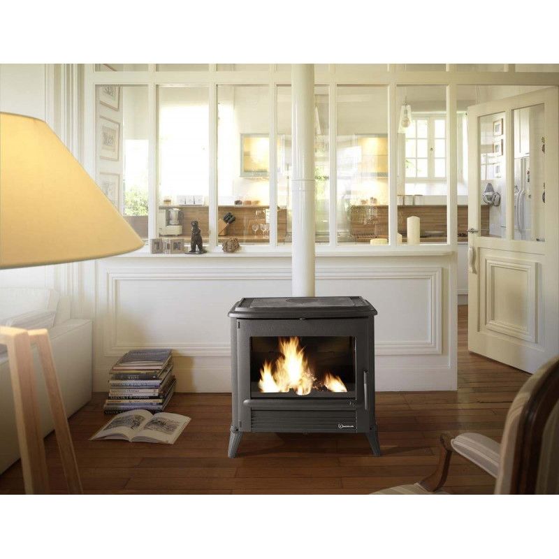 Poêle à bois MODENA EMAILLE Invicta - Ref: P917548 - 10 kW - Poêle Plus