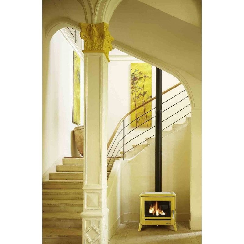 Poêle à bois MODENA EMAILLE Invicta - Ref: P917548 - 10 kW - Poêle Plus