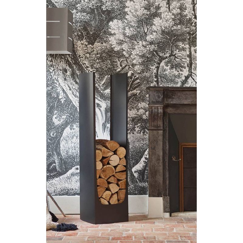 Range bûche vertical OTERO - Capacité 30 bûches de 30cm - Dixneuf