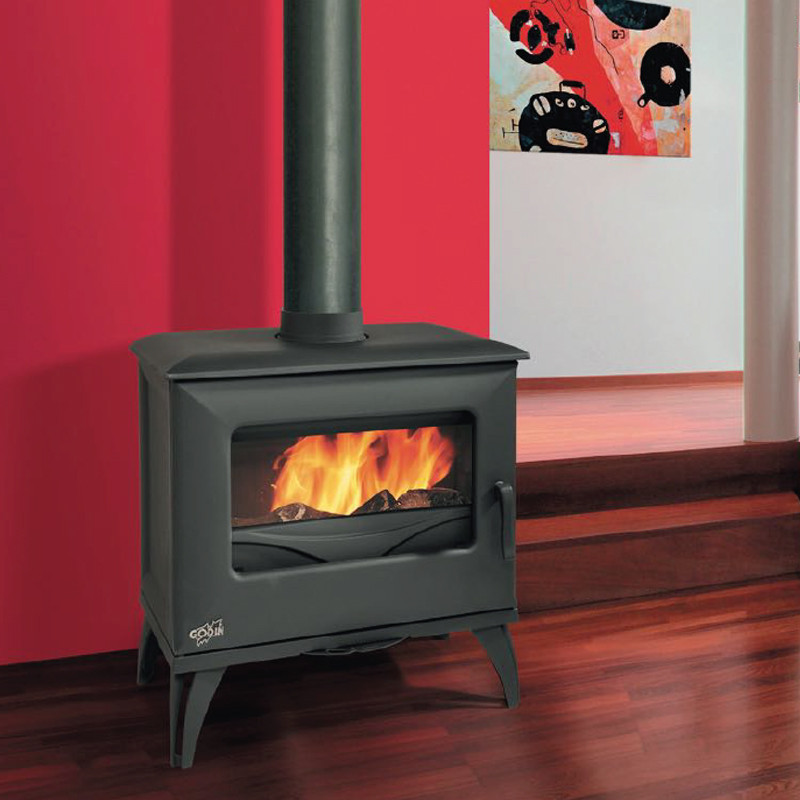 Poêle à bois CUBE - Godin - Réf 388117 - Premier prix - 8 kW