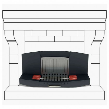 Insert ouvert pour cheminée - Finoptim