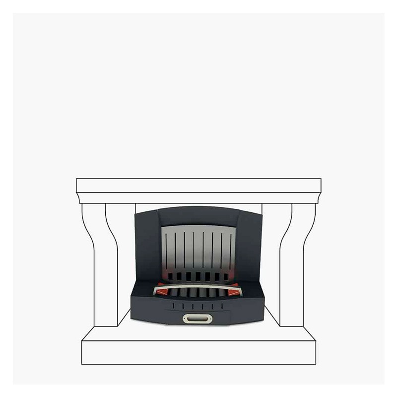 Insert ouvert pour cheminée - Finoptim