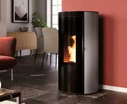 Poêle à granulés EDEL - Red - 8 kW - ref:7124004 - Format compact